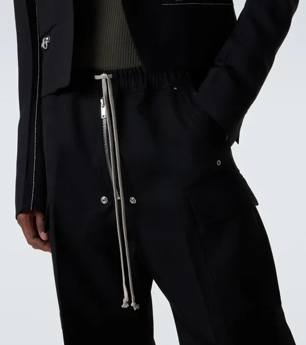 Rick Owens Cargo Belas Virgin Wool Cargo Pants