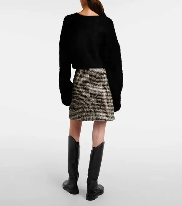 Max Mara Houndstooth Mini Skirt