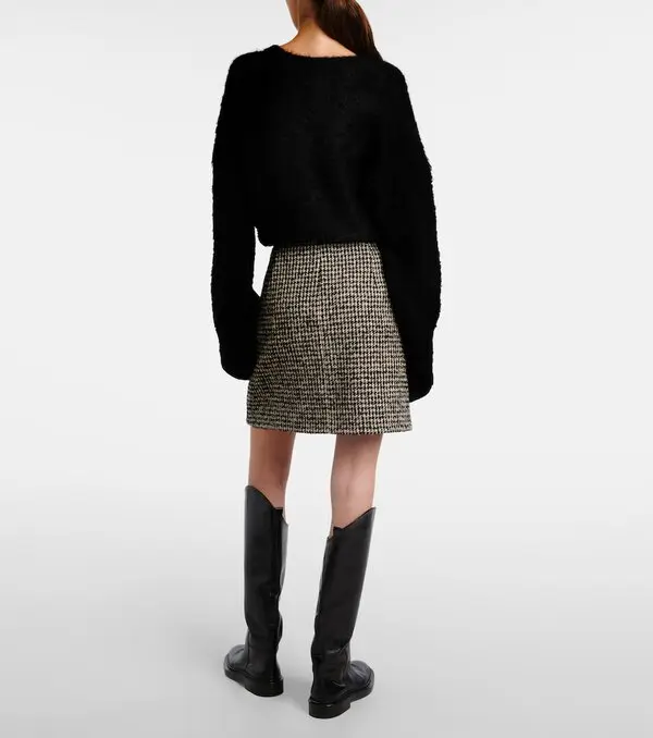 Max Mara Houndstooth Mini Skirt