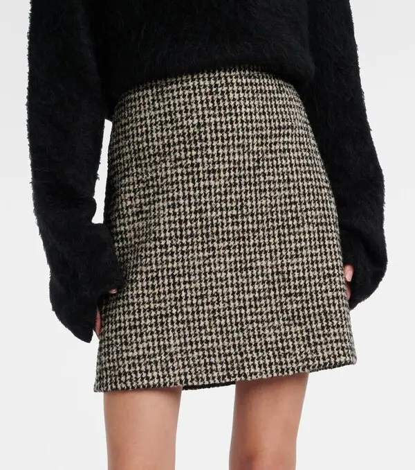 Max Mara Houndstooth Mini Skirt