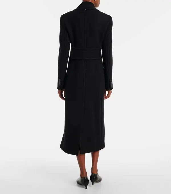 Sportmax Comune Virgin Wool Coat - Black