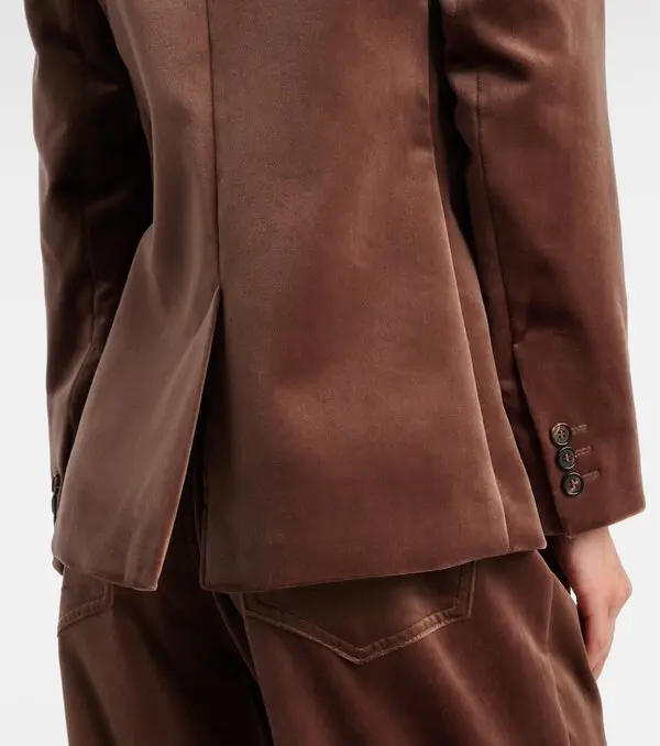 Max Mara Agata Cotton Velvet Blazer