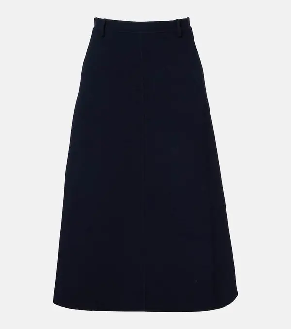 Max Mara Gloria Virgin Wool Midi Skirt