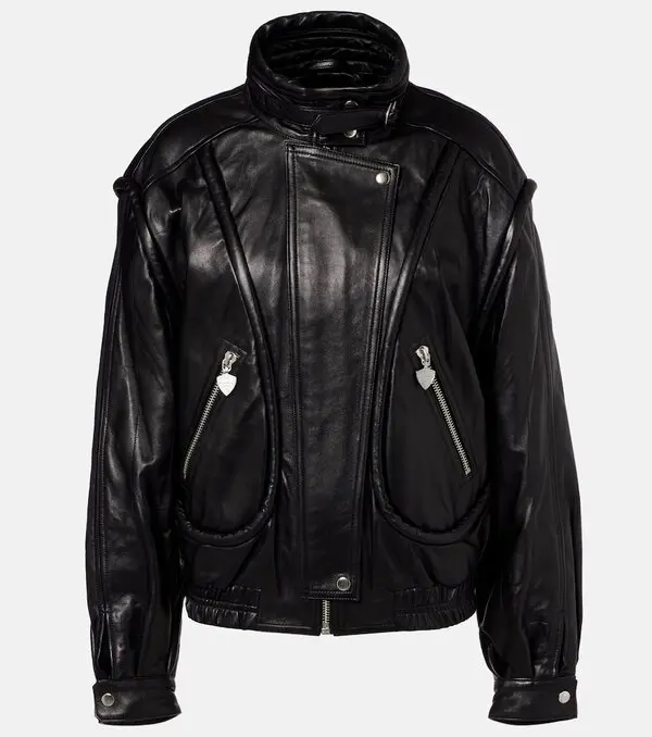 Isabel Marant Étoile Leather Biker Jacket - Black