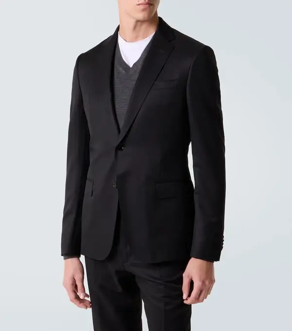 Zegna Wool And Mohair Suit - Black