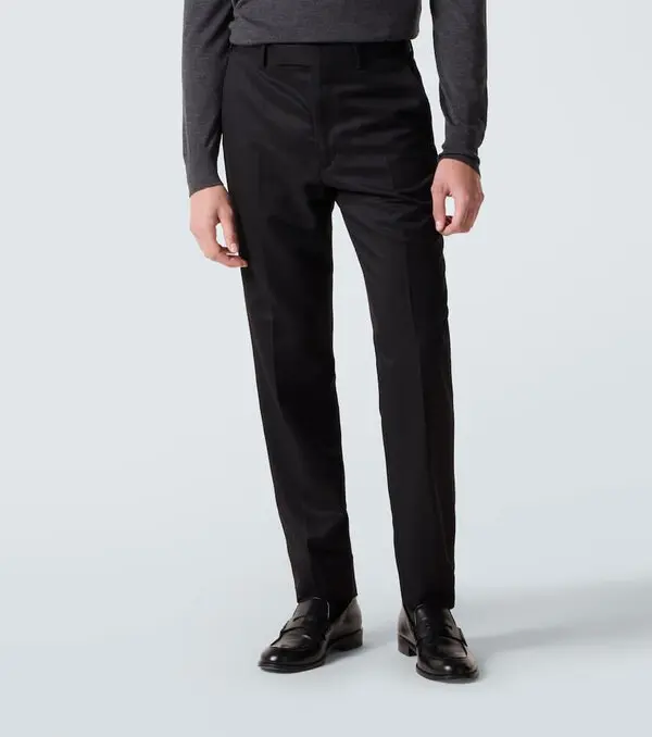 Zegna Wool And Mohair Suit - Black