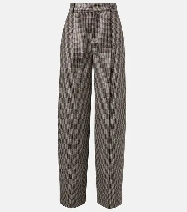 Vince Houndstooth Wide-leg Trousers