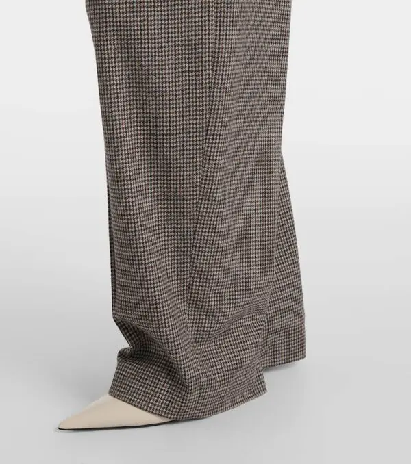 Vince Houndstooth Wide-leg Trousers