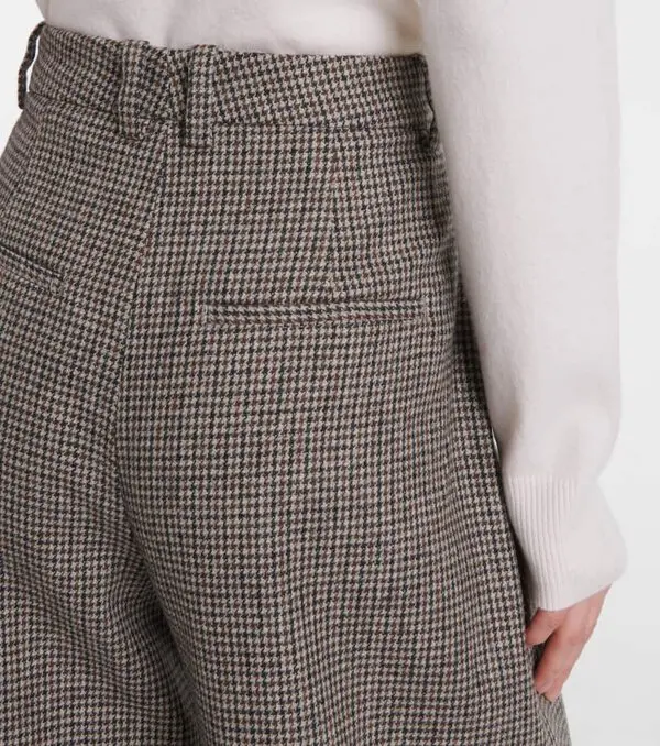 Vince Houndstooth Wide-leg Trousers