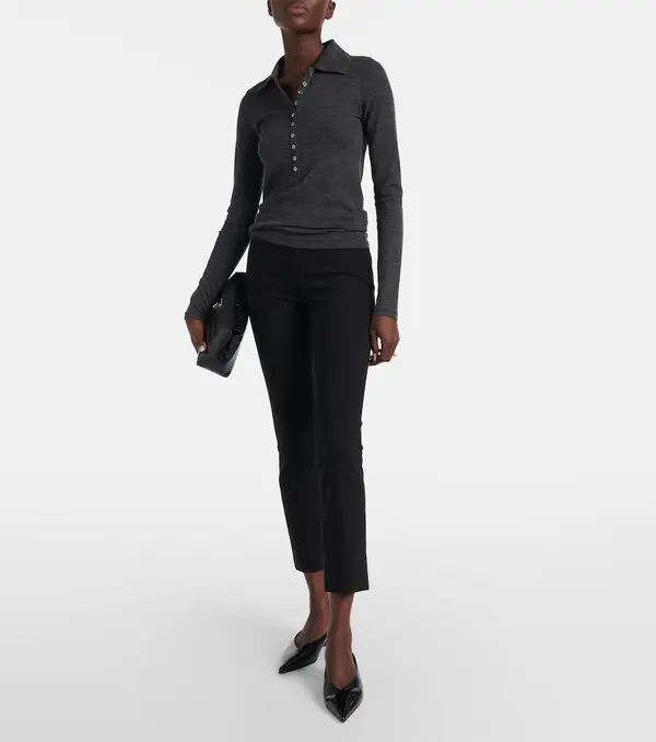 Vince Sheer Merino Wool Polo Shirt