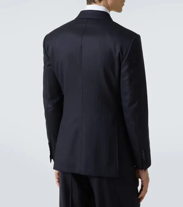 TOM FORD Pinstripe Double-breasted Wool Blazer