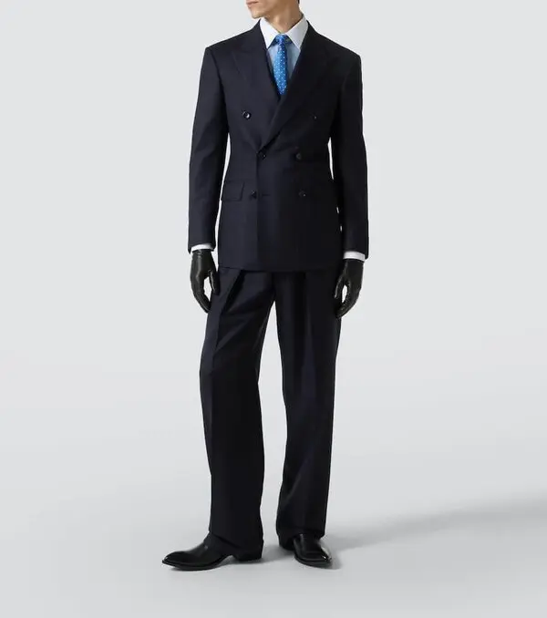 TOM FORD Pinstripe Wool Straight Pants