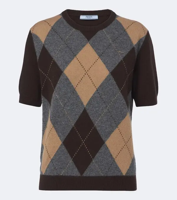 Prada Argyle Cashmere Sweater - Multicoloured