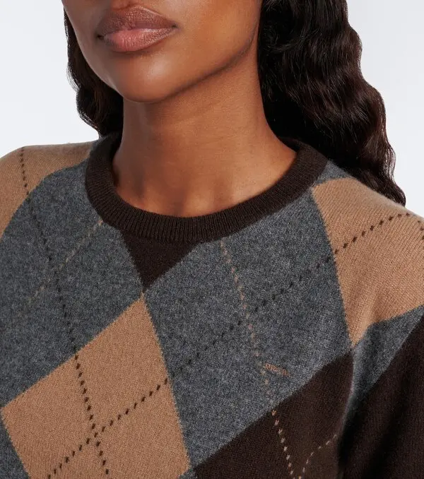 Prada Argyle Cashmere Sweater - Multicoloured