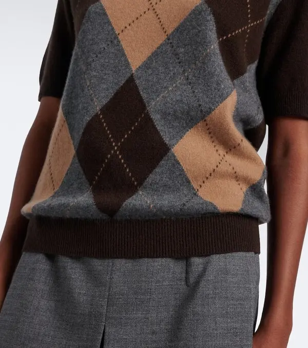 Prada Argyle Cashmere Sweater - Multicoloured
