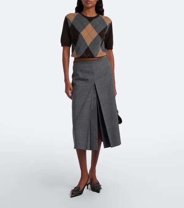 Prada Argyle Cashmere Sweater - Multicoloured