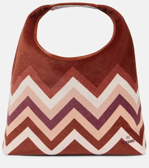 Missoni Large Zigzag Leather Tote Bag