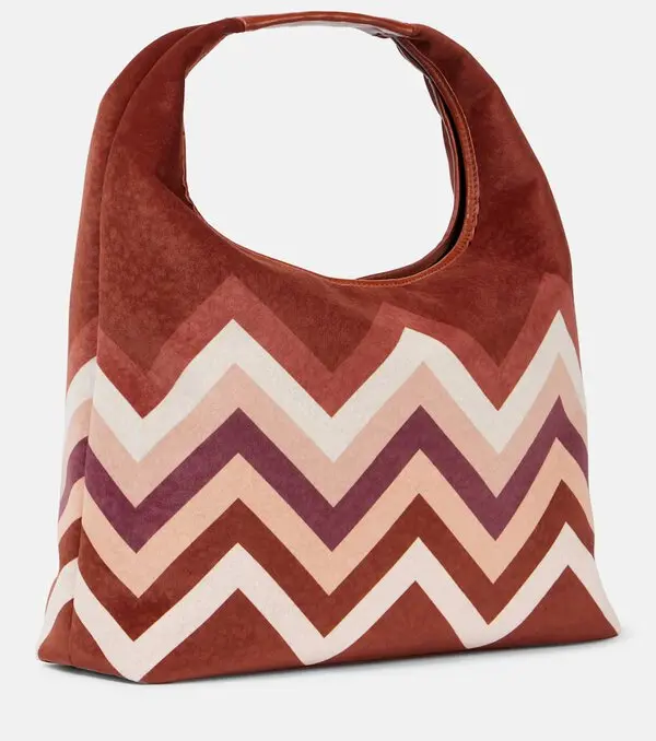 Missoni Large Zigzag Leather Tote Bag