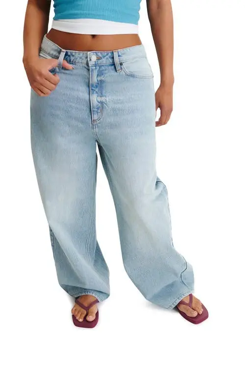 COTTON ON Curvy Super Baggy Jean - Olsen Blue