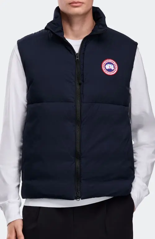Canada Goose Lodge Packable 750 Fill Power Down Vest - Atlantic Navy - Bleu Mar