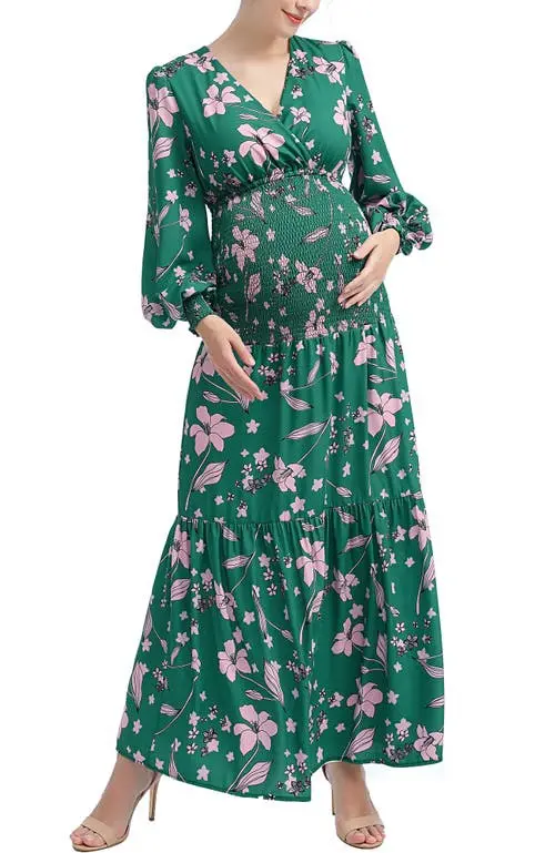 KIMI + KAI Caroline Maternity Maxi Dress