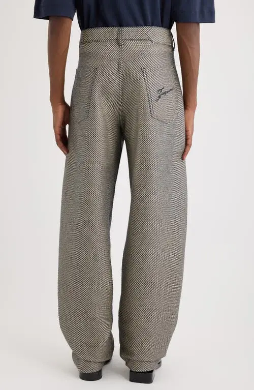 Jacquemus Le De-nîmes Miranda Curved Jeans - Navy