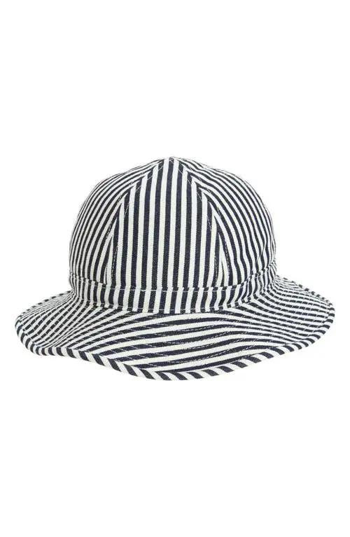 BEAMS Stripe Cotton Bucket Hat - Hickory Stripe