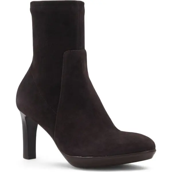 Aquatalia Rhumba Low Weatherproof Bootie - Espresso Suede