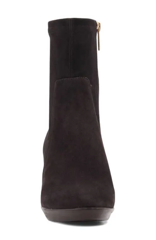 Aquatalia Rhumba Low Weatherproof Bootie - Espresso Suede
