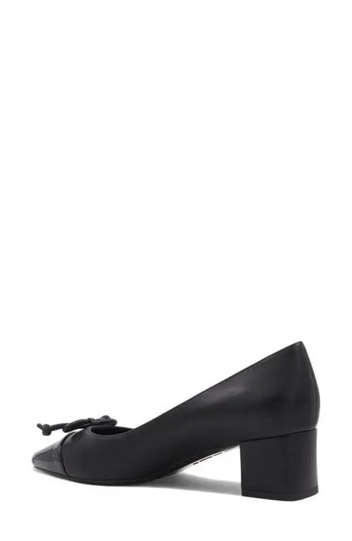 Aquatalia Palica Weatherproof Leather Pumps - Black/black Nappa