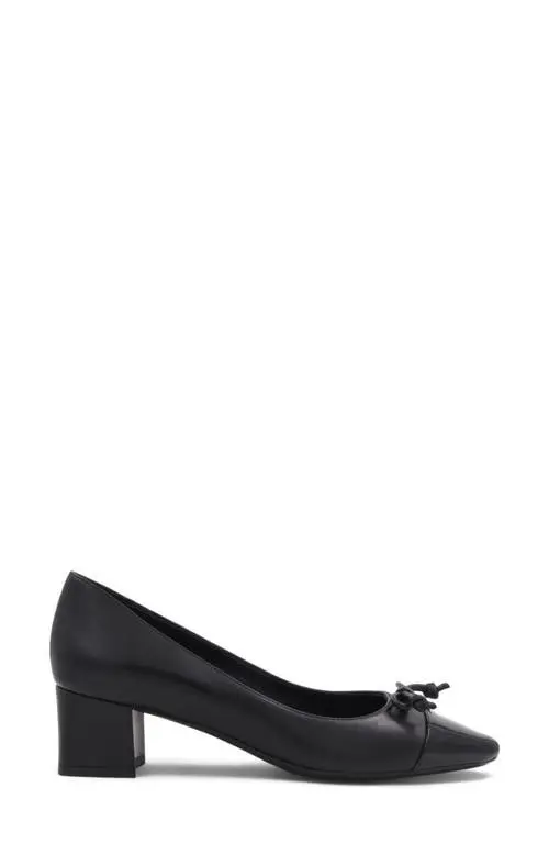 Aquatalia Palica Weatherproof Leather Pumps - Black/black Nappa