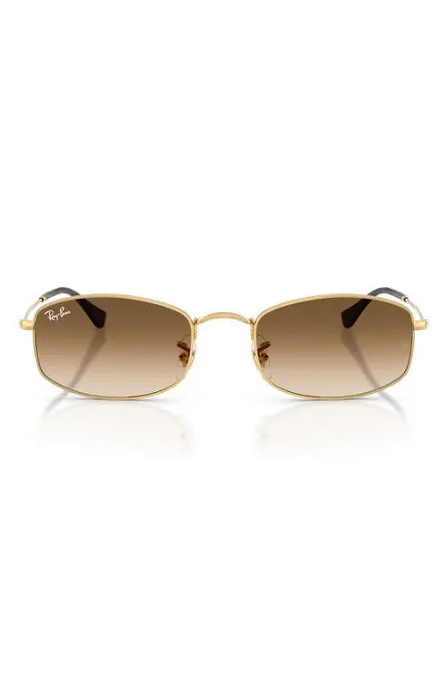 Ray-ban 55mm Irregular Sunglasses - Arista/clear Gradient Brown