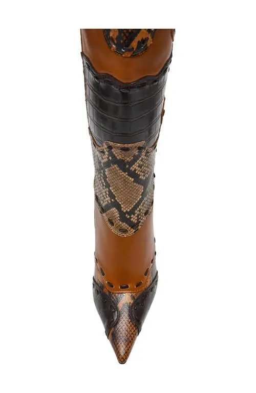 Steve Madden Revive Knee High Boot - Cognac Multi