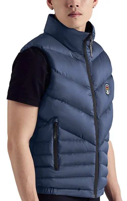 TRIPLE F.A.T. GOOSE Andrus Puffer Down Vest - Navy