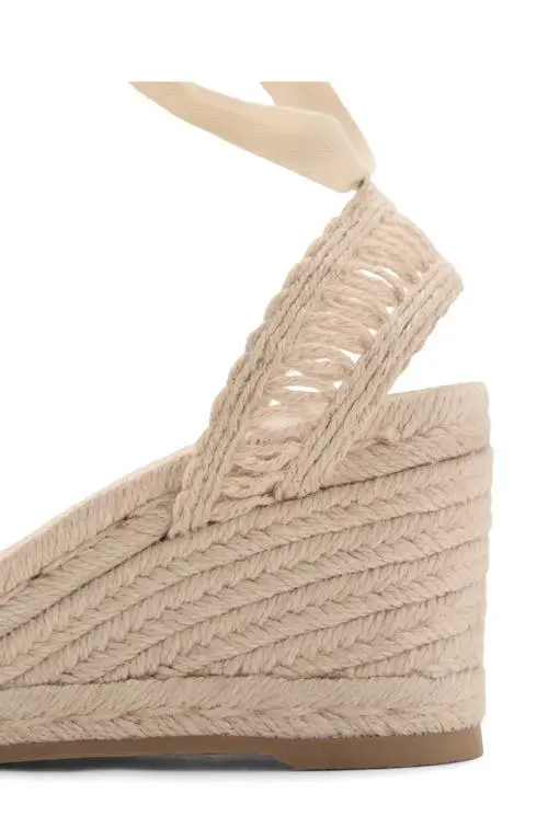 Mango Ankle Wrap Espadrille Wedge Sandal