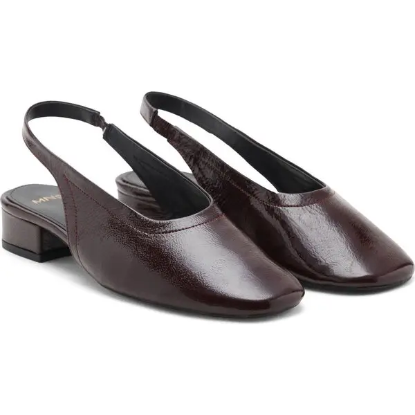 Mango Slingback Pump - Burgundy