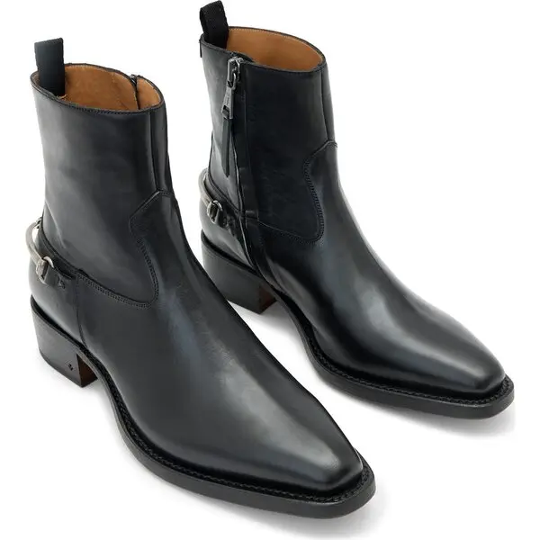 John Varvatos Walker Bit Boots - Black