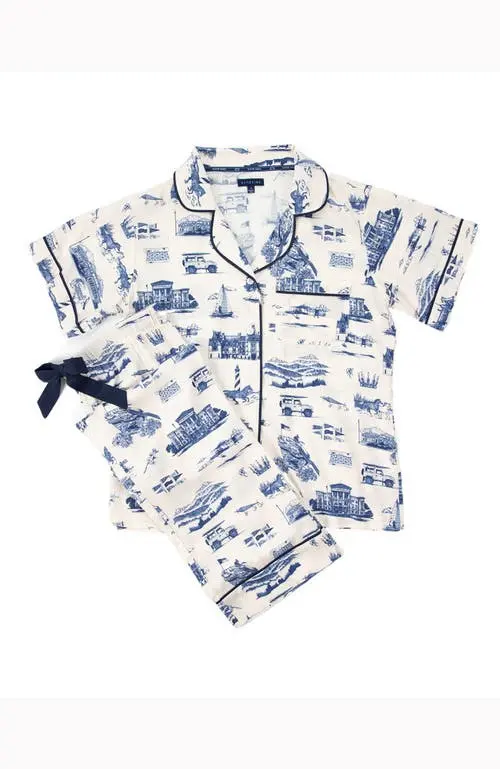 KATIE KIME Nc Toile Pant Set - Navy