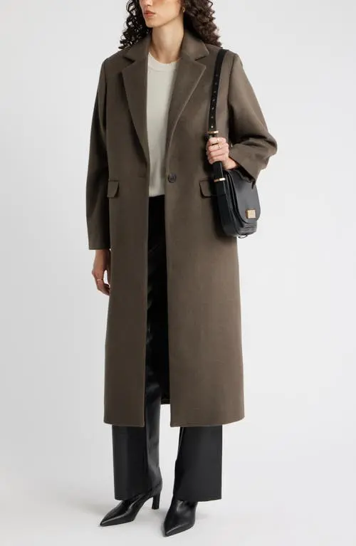 Nordstrom Wool Blend Longline Coat