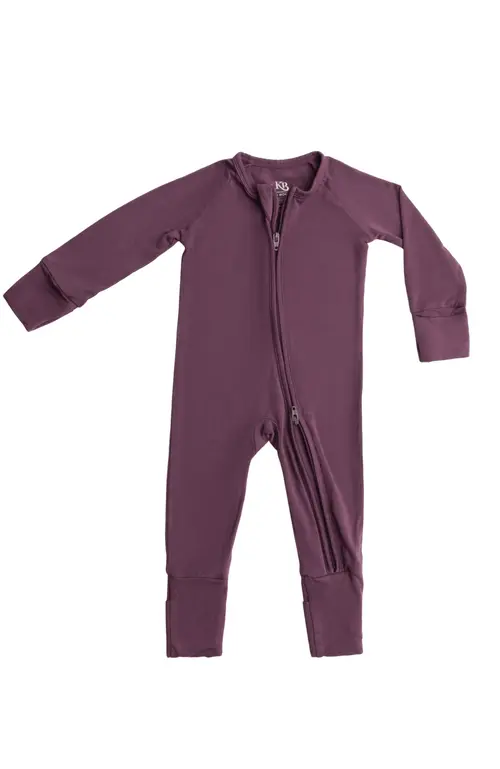 KINDRED BRAVELY Zip-up Pajamas - Burgundy Plum