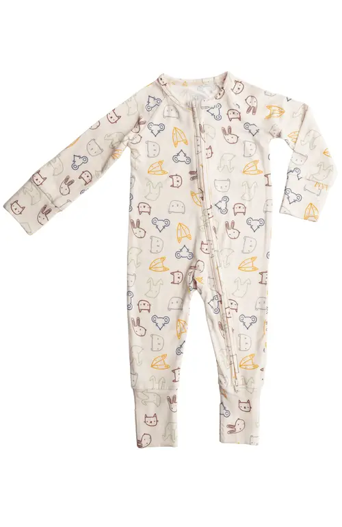 KINDRED BRAVELY Zip-up Pajamas - Critter Crew