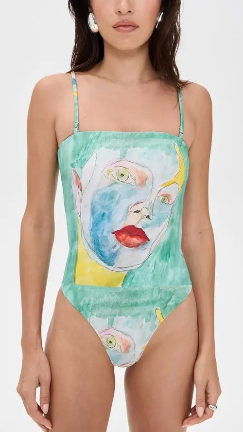 DUR DOUX Nara One Piece Swimsuit - Water Color Blue