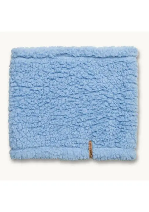 Turtle Fur High Pile Fleece Neck Warmer - Sky