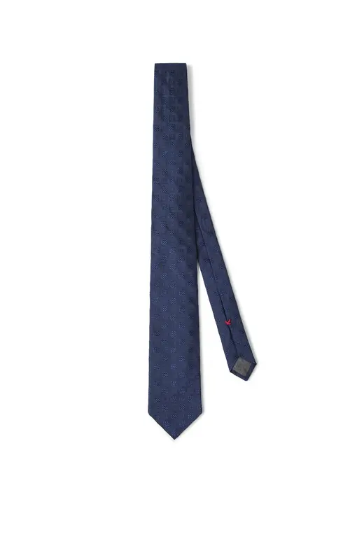 Brunello Cucinelli Patterned Necktie - Blue