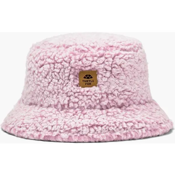 Turtle Fur Stomp Fleece Bucket Hat - Dusty Rose