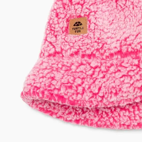 Turtle Fur Stomp Fleece Bucket Hat - Luscious Pink