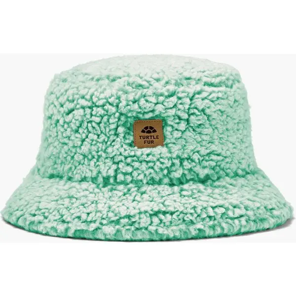 Turtle Fur Stomp Fleece Bucket Hat - Mint Crush