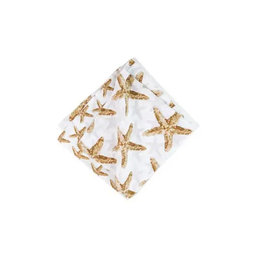 C&F HOME Sandbridge Stars Napkin Set Of 6 - White