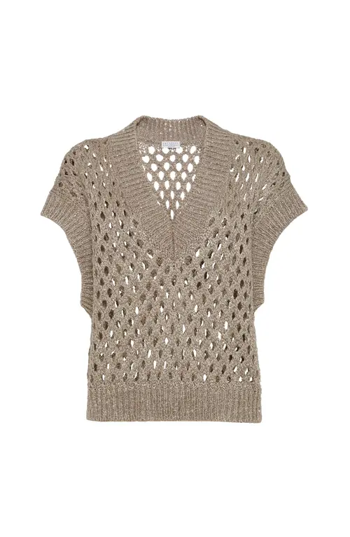 Brunello Cucinelli Net Knit Sweater