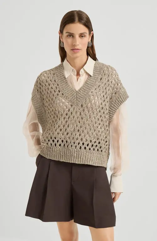Brunello Cucinelli Net Knit Sweater